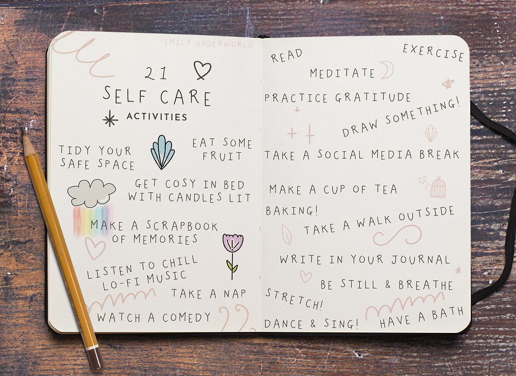 21 Self Care Activities Printable