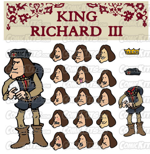 King Richard III - single Comic Kit character