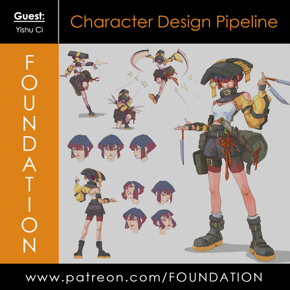 Foundation Patreon - Character Design Pipeline with Yishu Ci