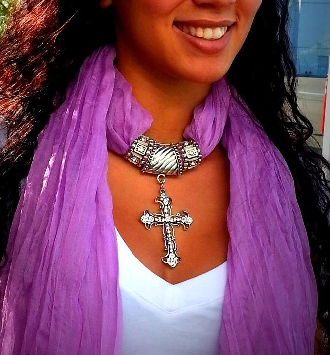 The Significant Silver Cross Scarf