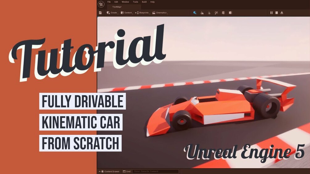 Kinematic Drivable Car - Ready made project UE5 EA2