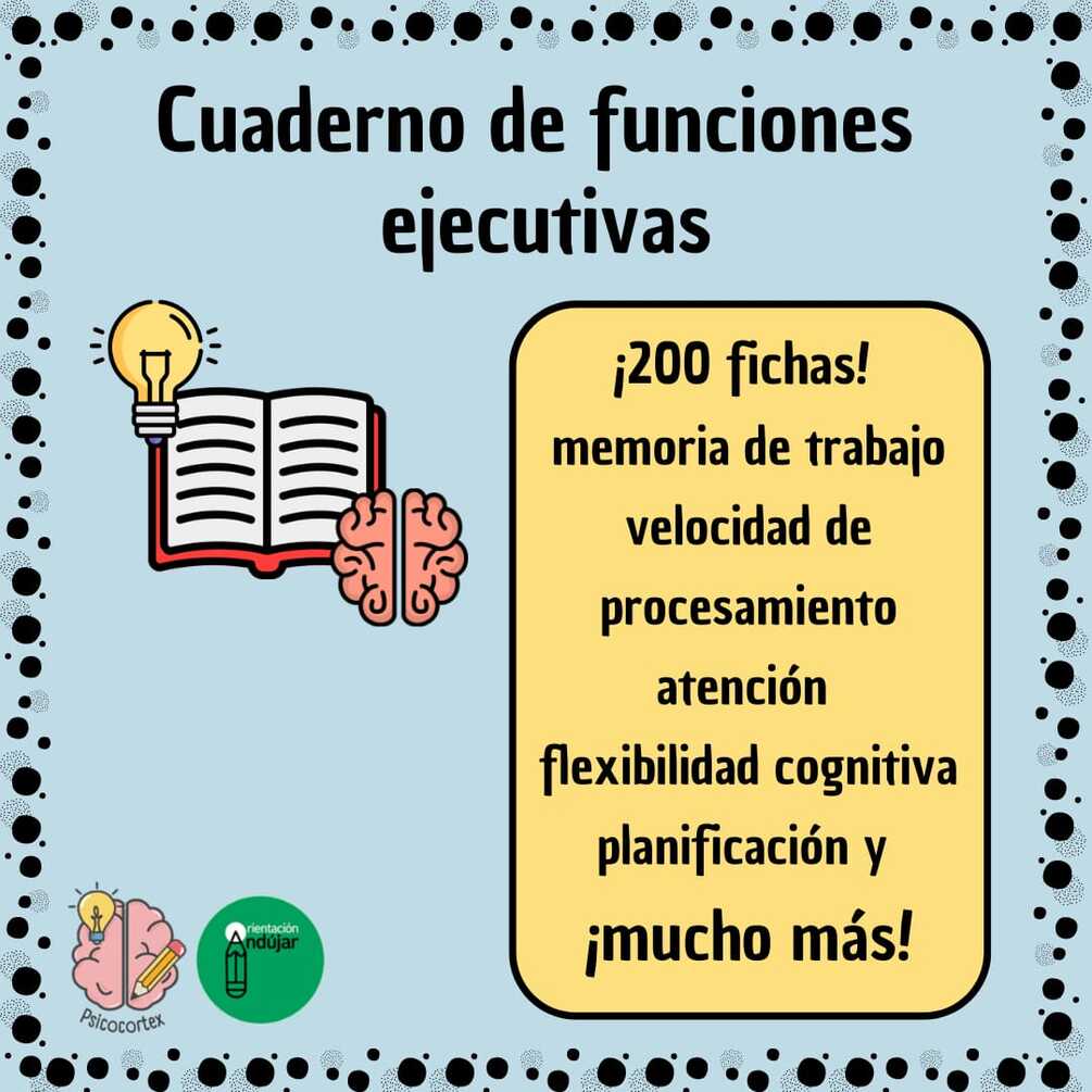 CUADERNO FUNCIONES EJECUTIVAS 200 PÁGINAS