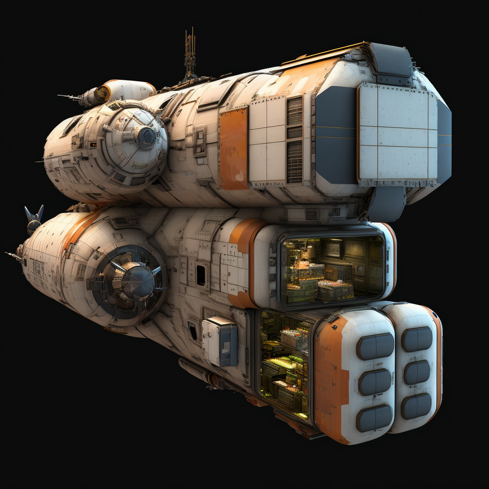 REF PRO - Spaceship - Cargo Spacecraft - 40 Image Reference Pack