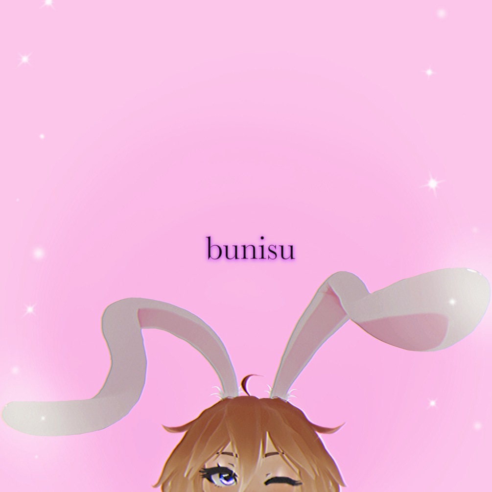 long floppy bunny ears asset (black/white textures)