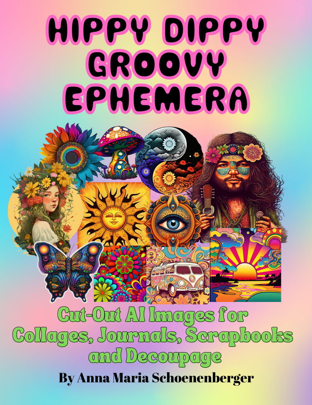 Hippy Dippy Groovy Ephemera Cut-outs for Collage