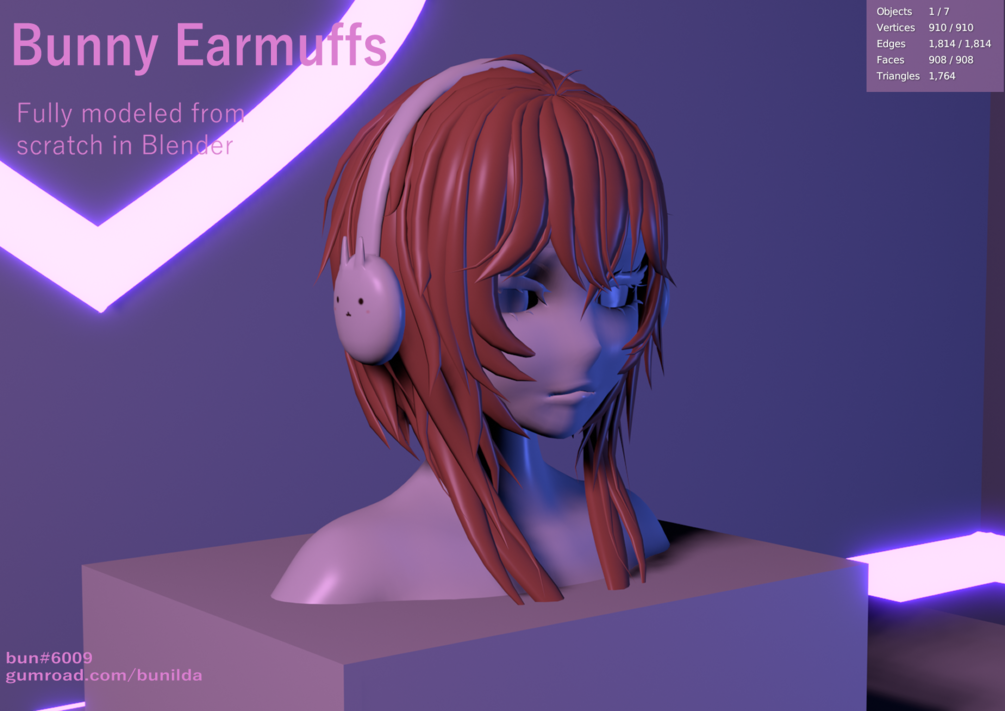 Bunny Earmuffs Asset For VRChat