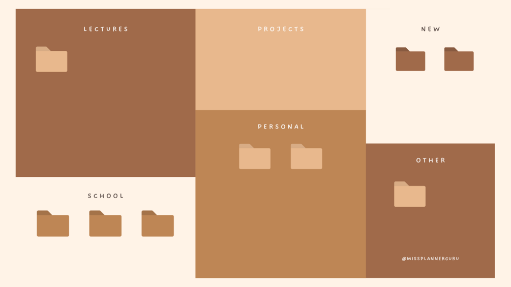 desktop wallpaper + folder icons