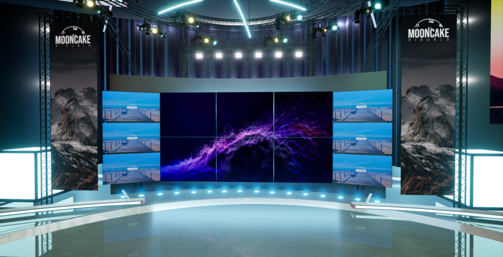 Unreal Engine Virtual Production demo - Conference (With Aximmetry version)