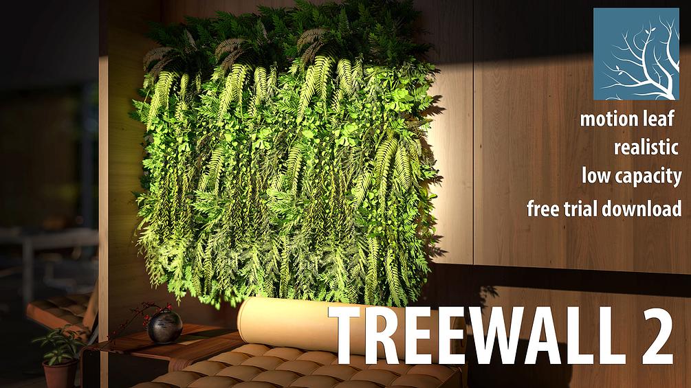 Treewall 2 - Tree wall for Lumion with motion, realistic and low ...