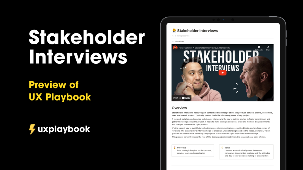 Stakeholder Interviews [PREVIEW]