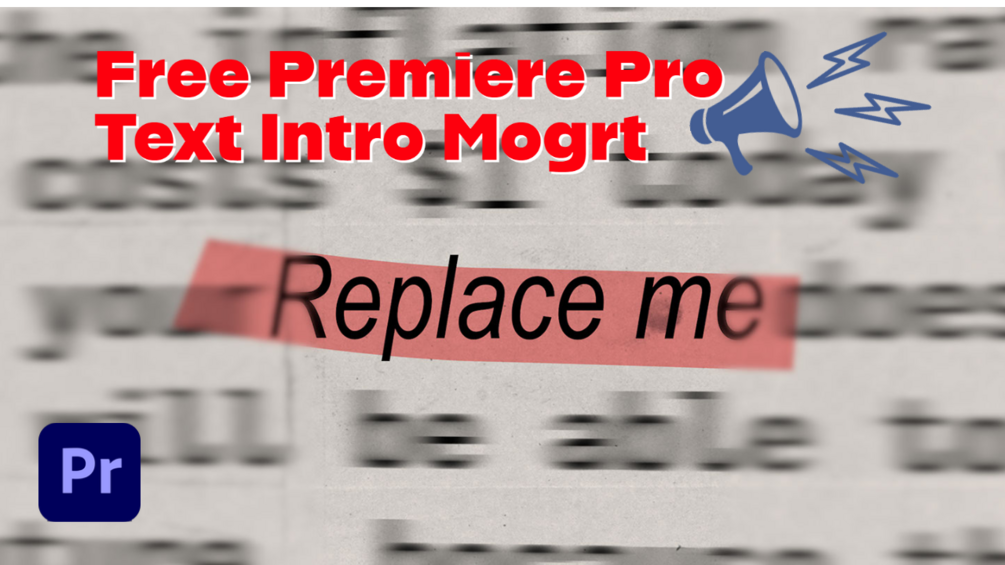 Flashing Intro Text Mogrt for Premiere Pro