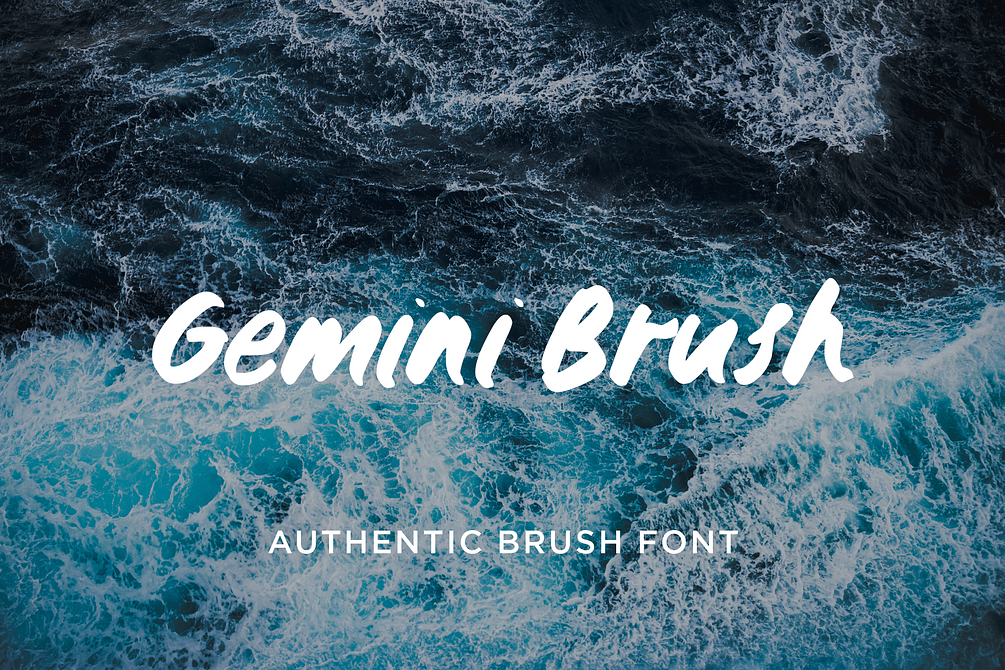 Gemini Brush font