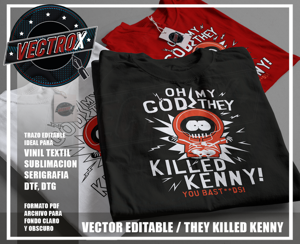 Vector Editable - They Killed Kenny