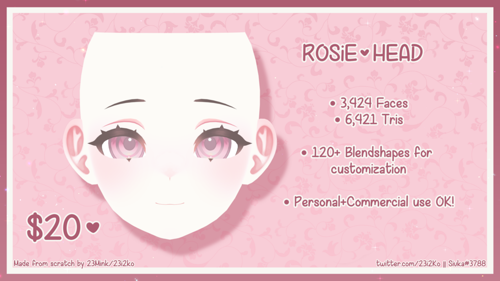Rosie Head (VRChat Asset)