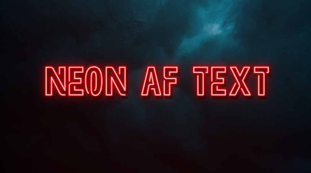 Neon Text for Adobe After Effects