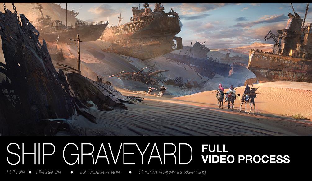 Ship Graveyard Key art Full video process