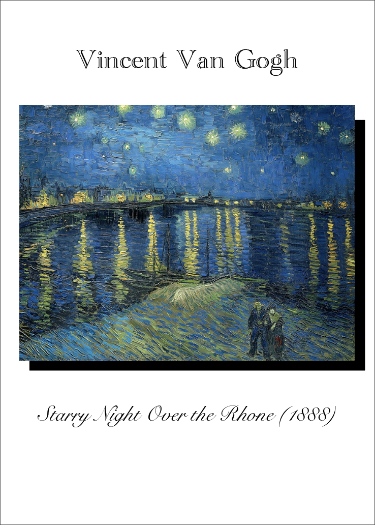 Vincent Van Gogh - Starry Night Over the Rhone (1888)