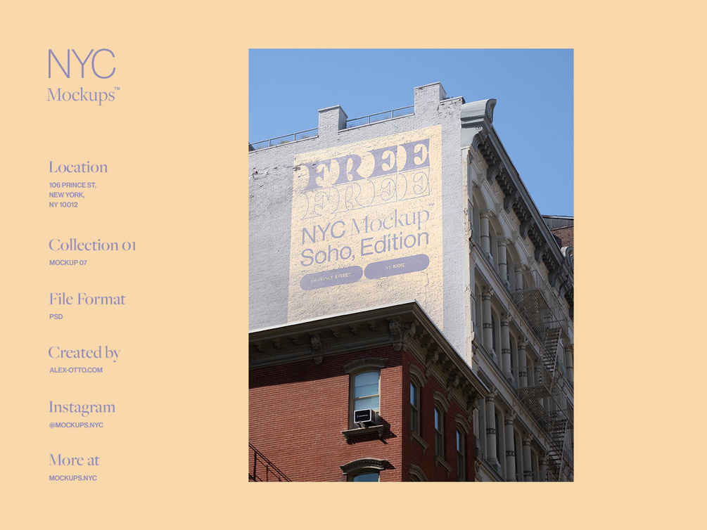 NYC Mockups™ #07 - Soho, Edition
