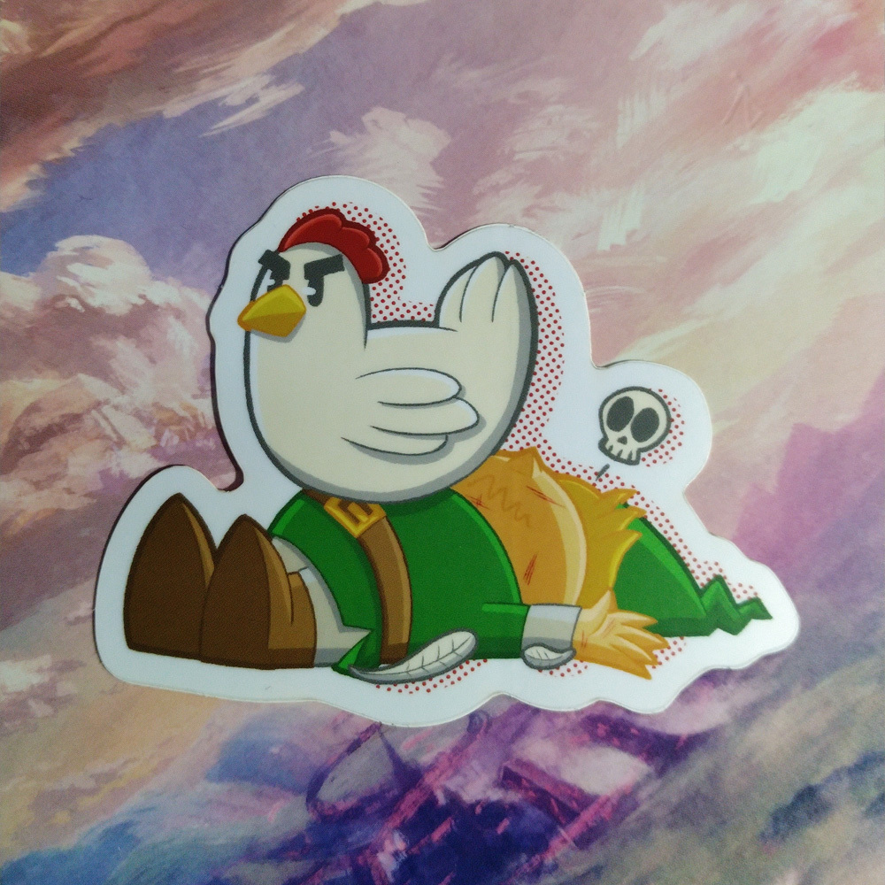 Link x Cucco Sticker