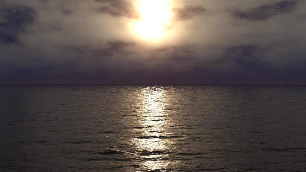 Redshift Ocean & Sky Animated Materials