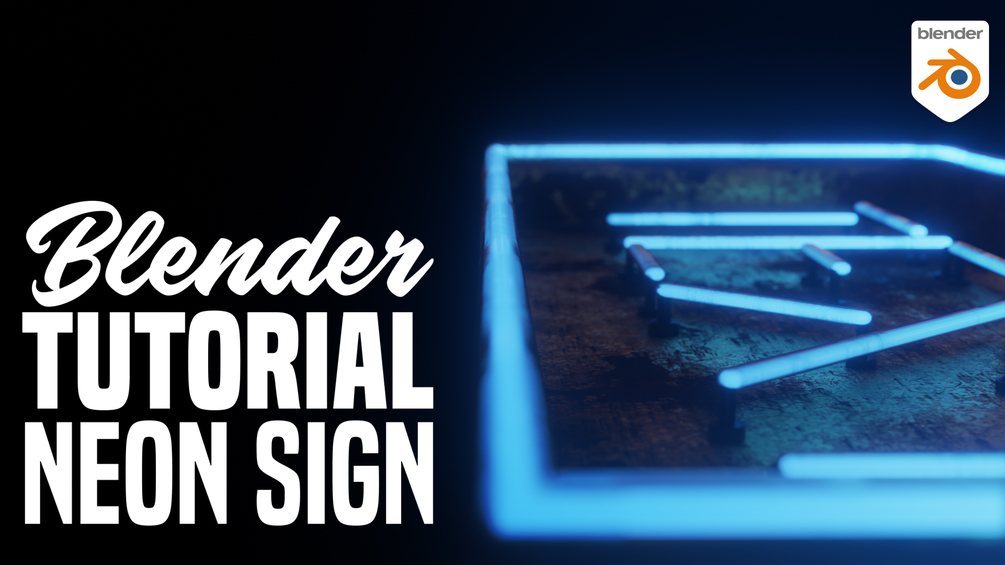 Blender Tutorial File - Neon Sign