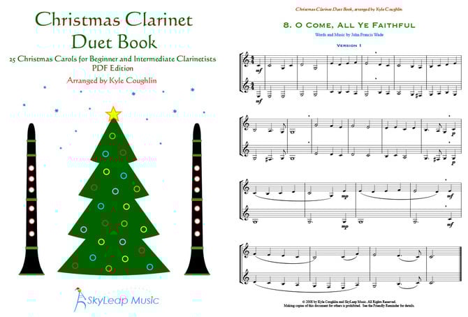Christmas Clarinet Duet Book