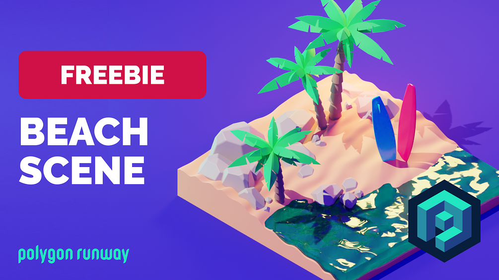 Free Isometric Beach Scene