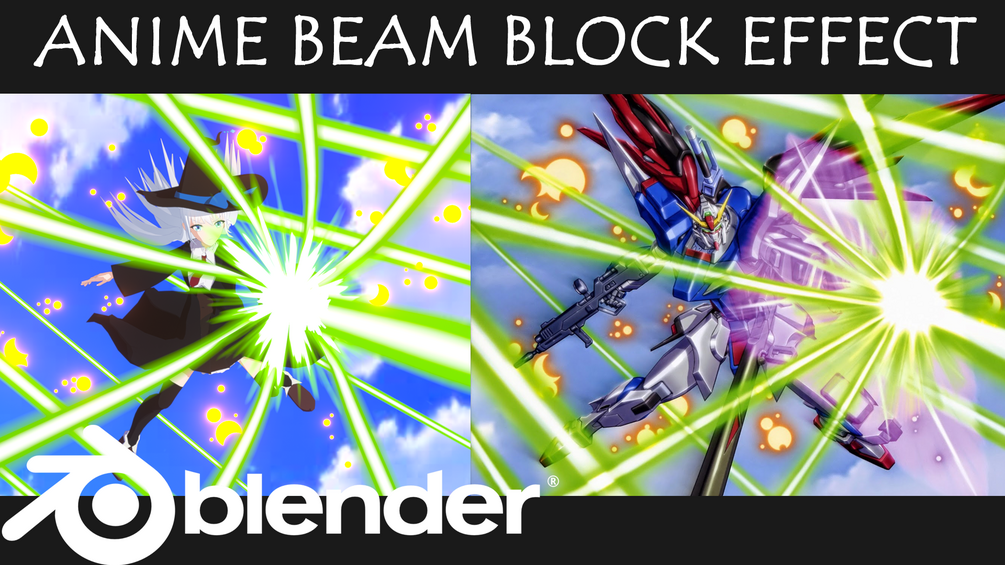 Anime Beam Block Effect