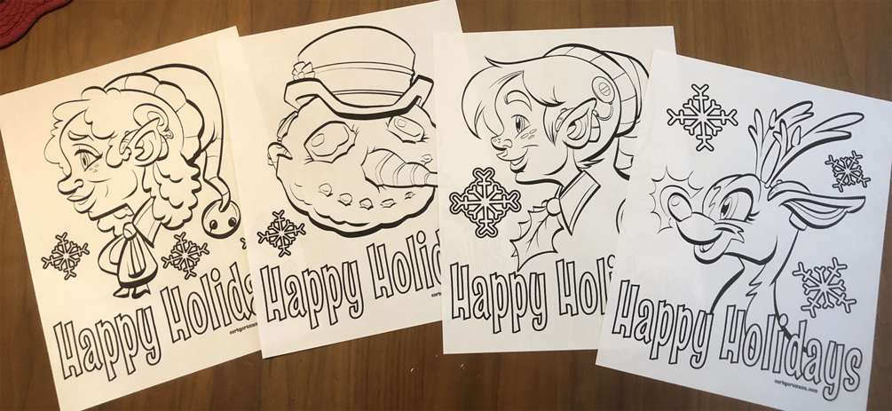 Cochlear Holiday Coloring Pages