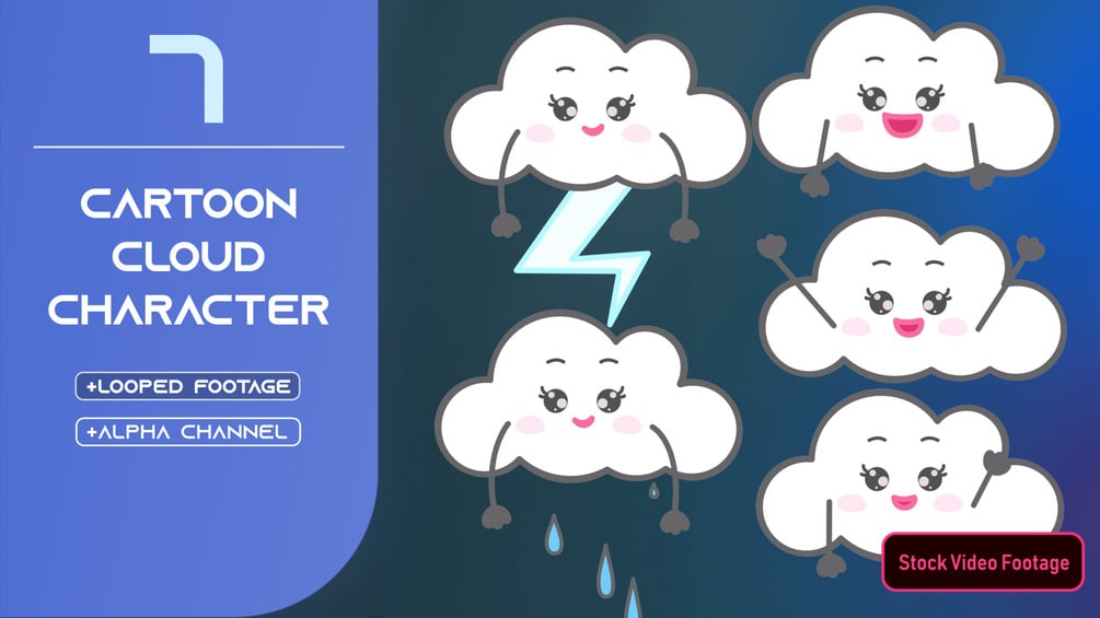 Cartoon Cloud Character