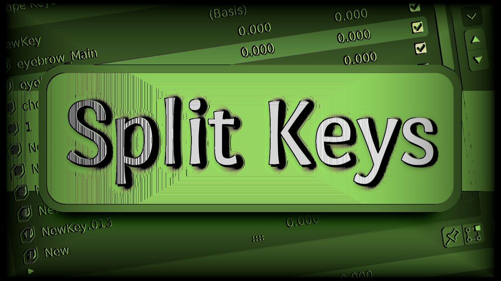 Split Keys: Shape Key Management