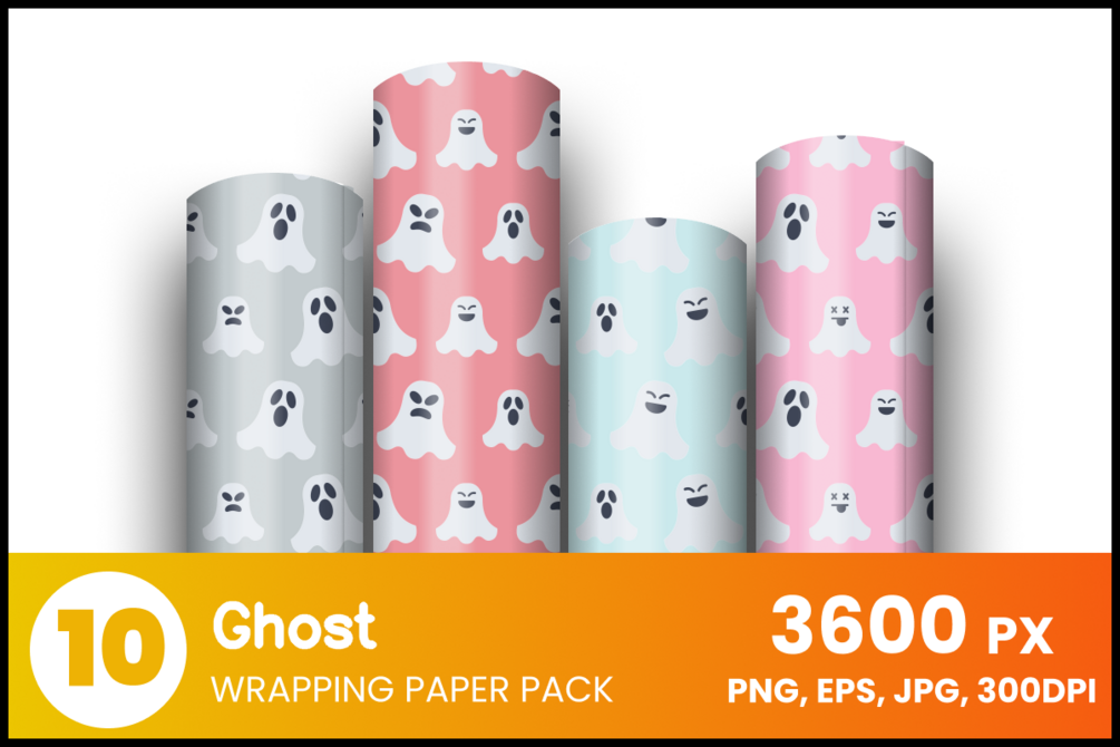 Ghost 10 Wrapping Paper