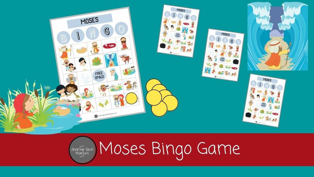 Moses Bible Bingo Printable Game