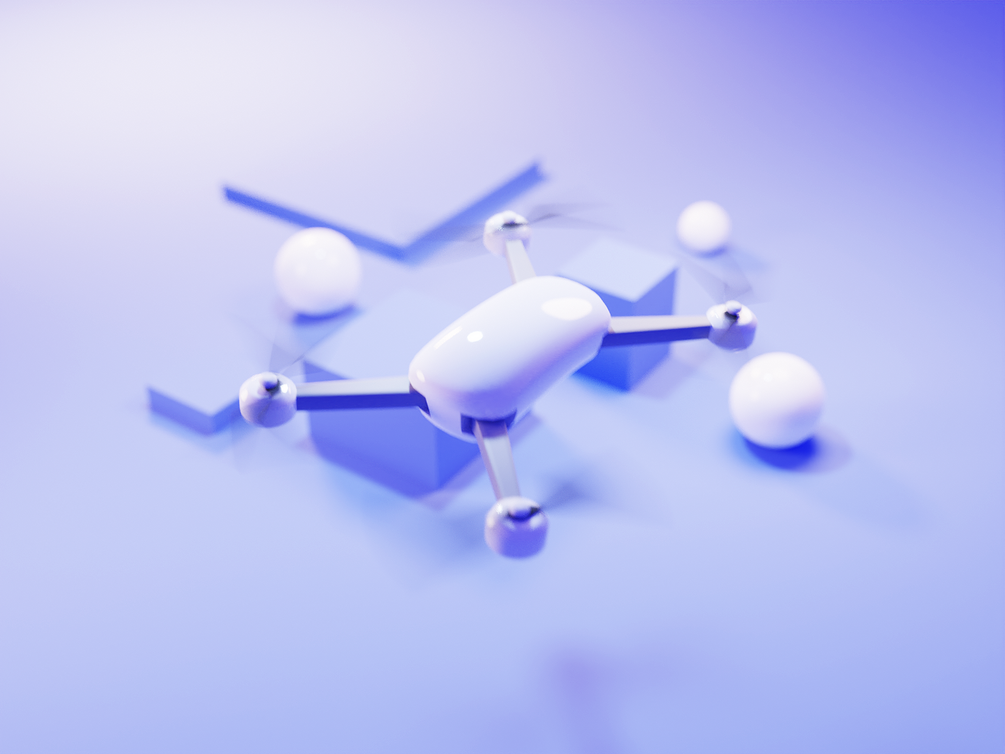 Free 3D Drone Animation Blender Scene