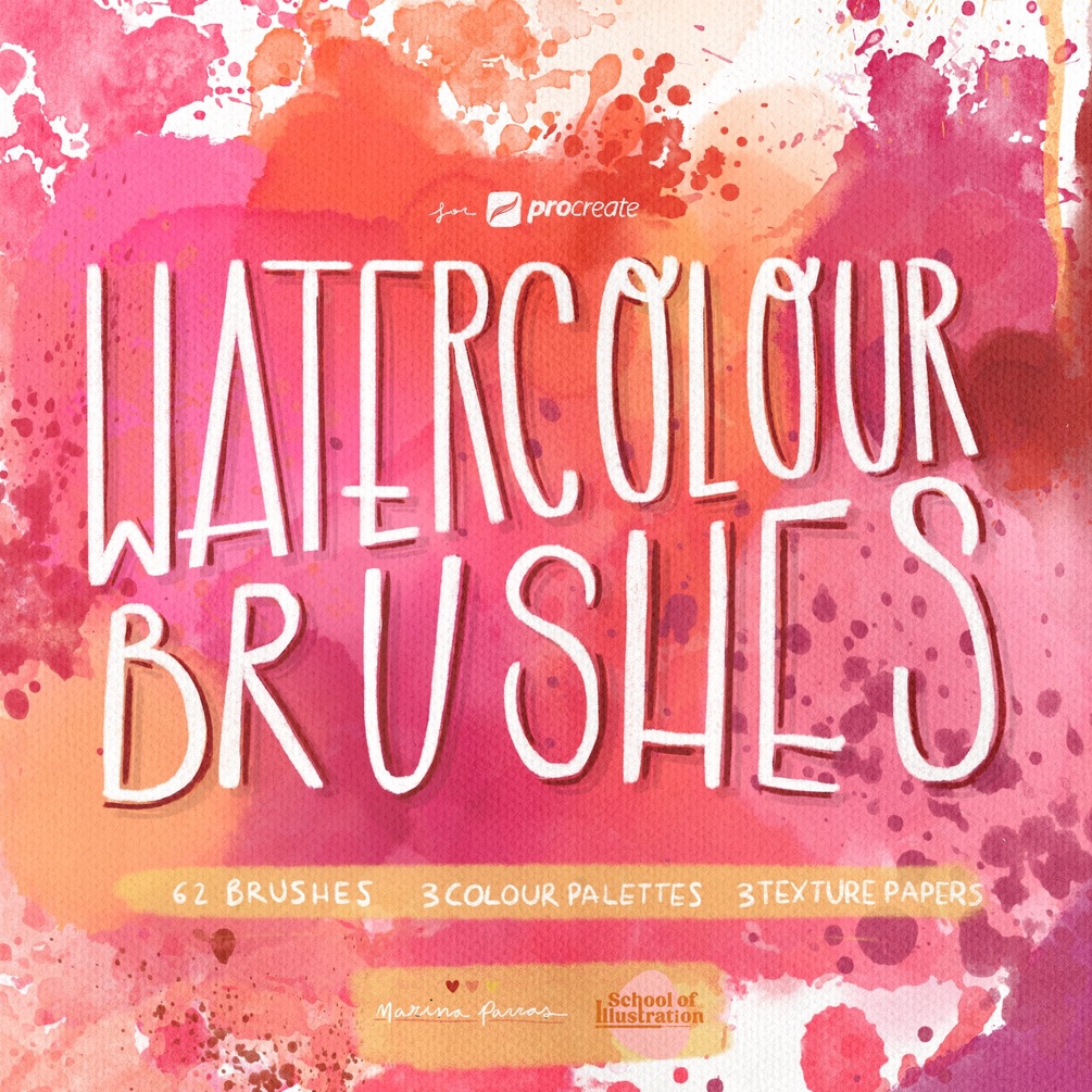 Watercolour Brushes for Procreate
