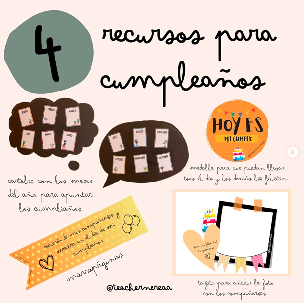 4 RECURSOS PARA CELEBRAR CUMPLEAÑOS EN CLASE
