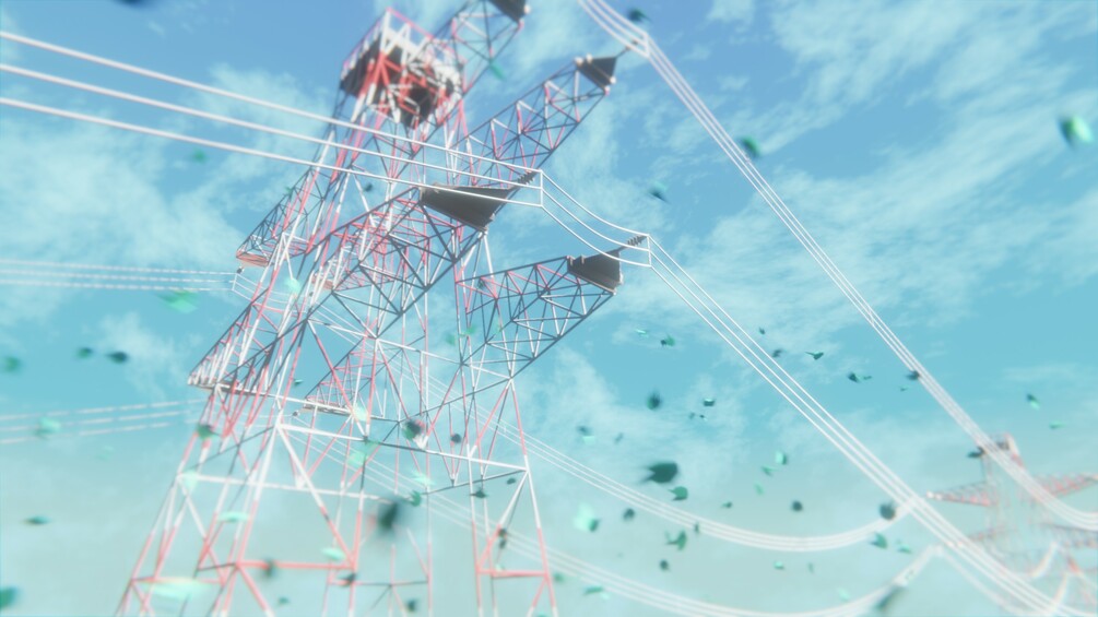 Anime Style Power Lines Scene Blend File