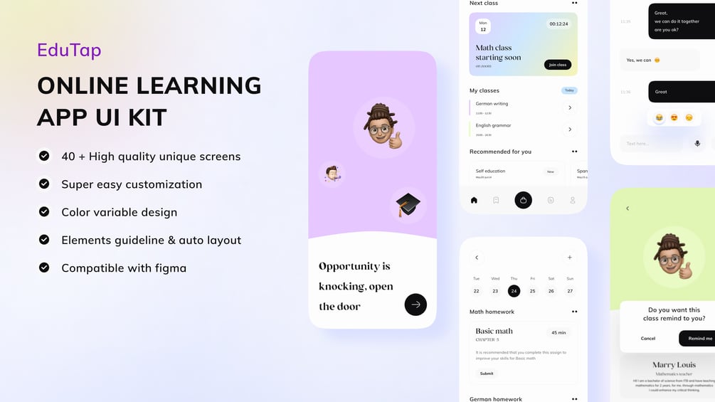 EduTap-Online Learning UI Kit