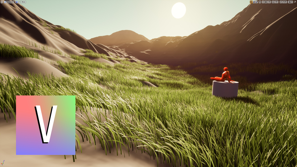 Hyper Realistic Grass Wind Animation sample project (UE4, UE5)