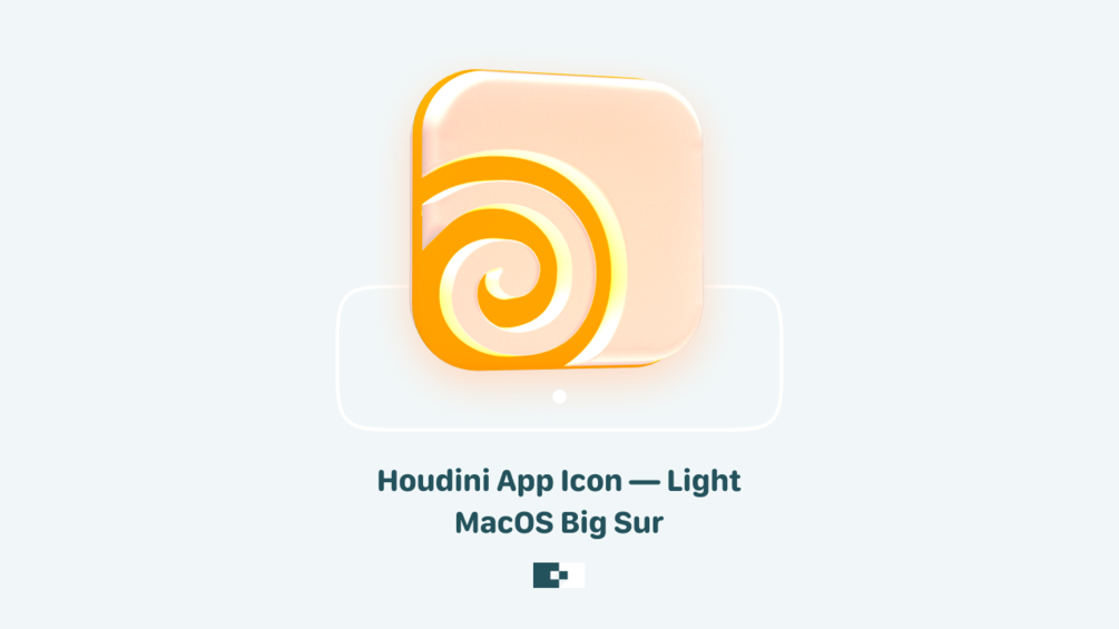 Houdini App Icon MacOS Big Sur — Light
