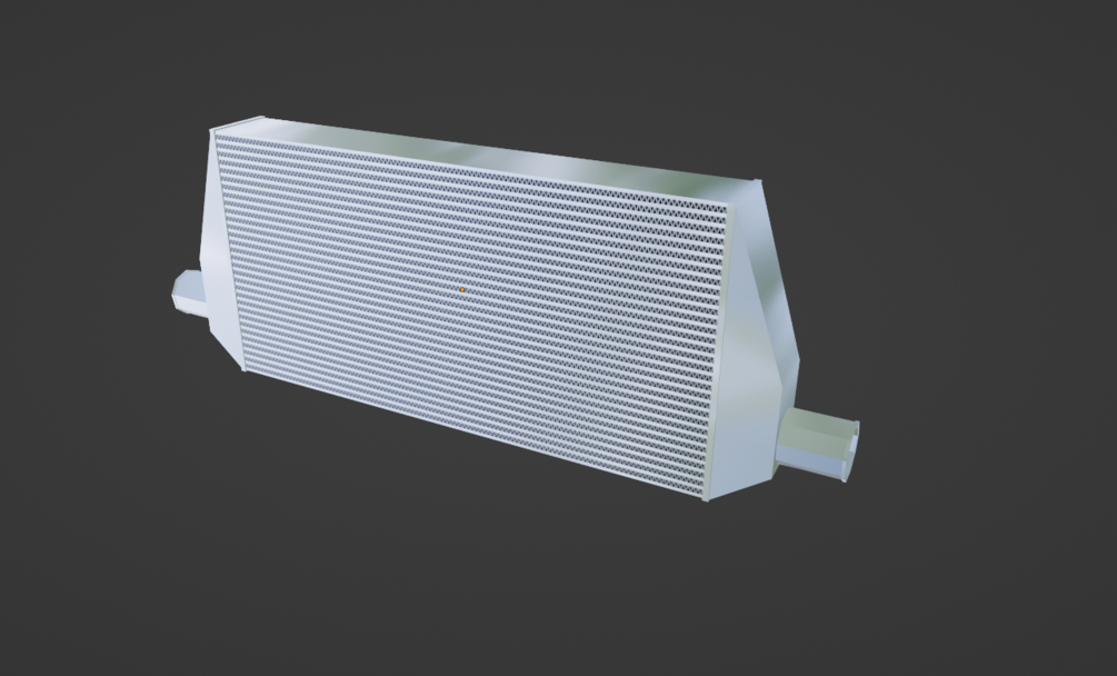Lowpoly Intercooler 3D Model