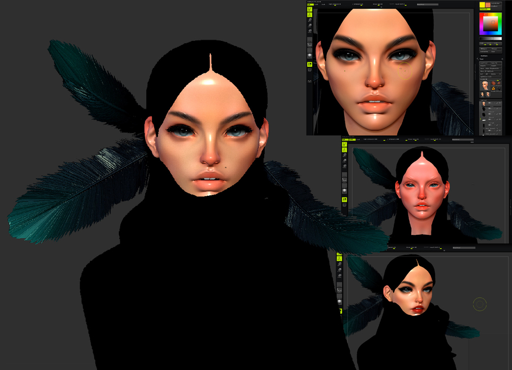 Painting the Skin and Make up