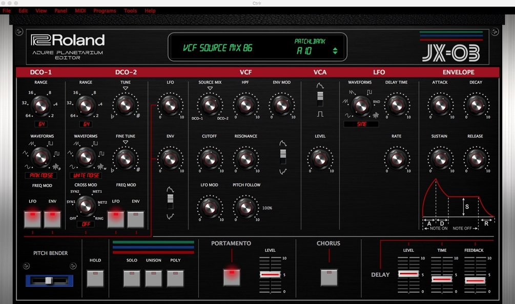 Roland jx-03 - Editor for Mac