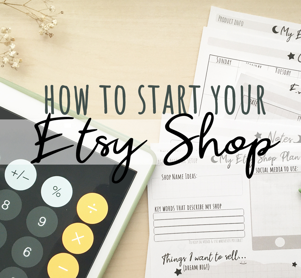 [New Version] 4 Page Etsy Worksheets + 4 Bonus Pages! Everything You ...