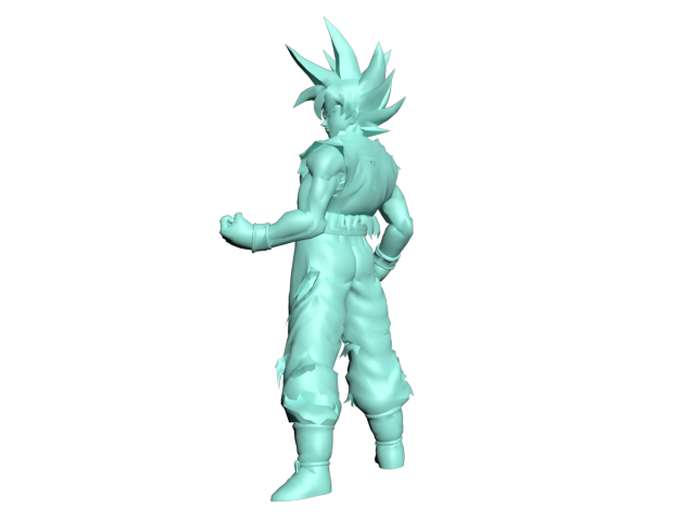 Goku Ultra Instinct STL (file for 3d printing)