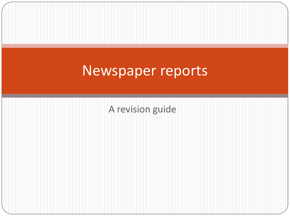 GCSE Digital Resource: Newspapers (PDF)