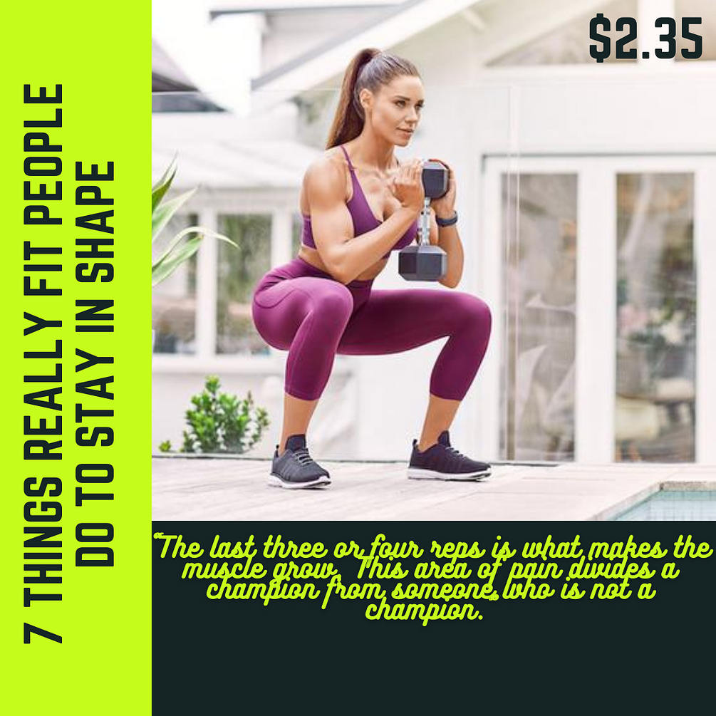 7 THINGS REALLY FIT PEOPLE DO TO STAY FIT