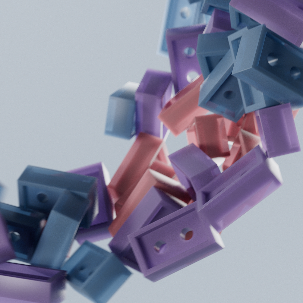 Spinning Bricks - Cinema 4D / Redshift