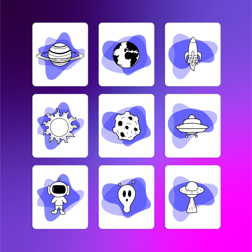 Notion-styled Space Icon Pack