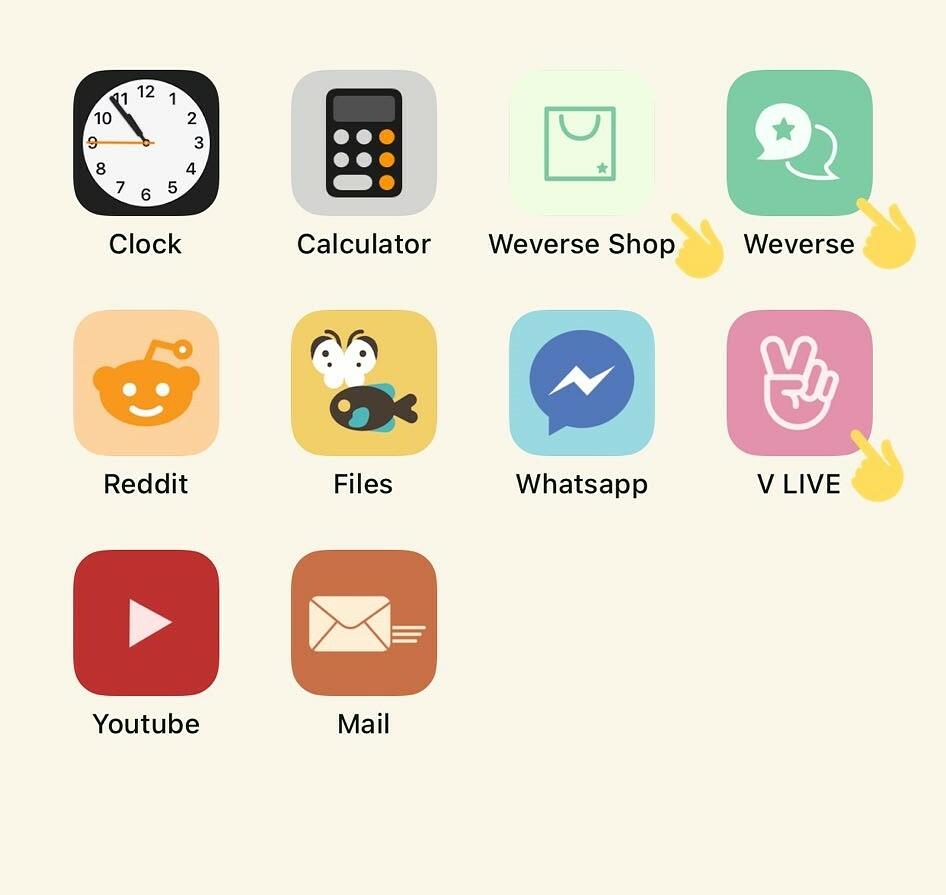 iPhone VLIVE + WEVERSE ICONS